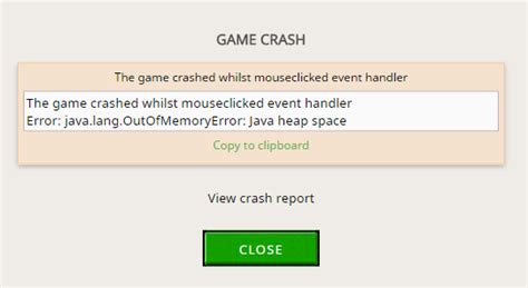 Error Javalangoutofmemoryerror Java Heap Space Java Edition Support Support Minecraft