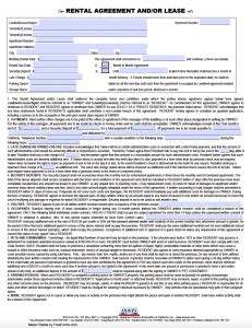 Free California Standard Residential Lease Agreement Template Pdf Word