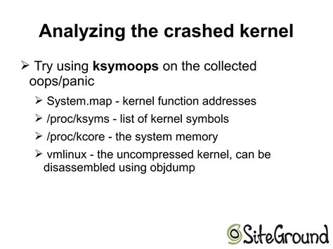 Linux Kernel Crashdump Odp Operating Systems Computer Software