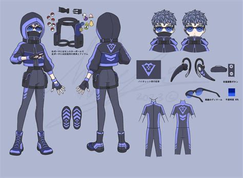 Character Reference Sheets Of My Customized Protagonists R Pokemonscarletviolet