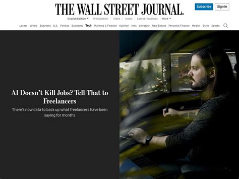 Ai Doesnt Kill Jobs Tell That To Freelancers Theres Now Data To Back