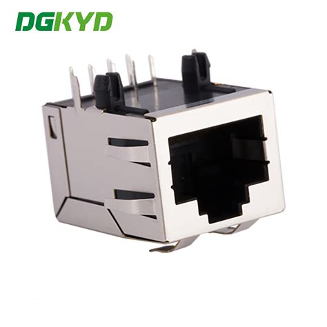 Krj H001wdenl Rj45 Ethernet Socket 100m Rj45 With Transformer Through Hole Rj45 Female Jack 8