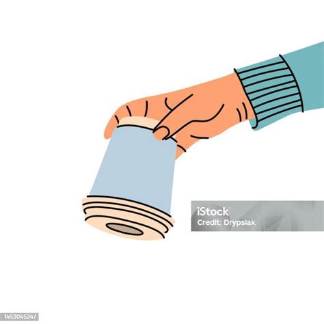 골판지 컵을 쓰레기통에 던지는 손 테이크 아웃 골판지 상자 쓰레기 활용 문제 지구 오염 그림 쓰레기에 대한 스톡 벡터 아트 및