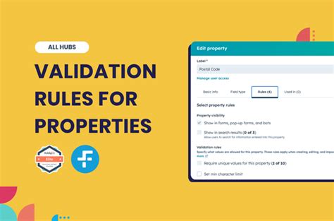 Set Validation Rules For Hubspot Propertie