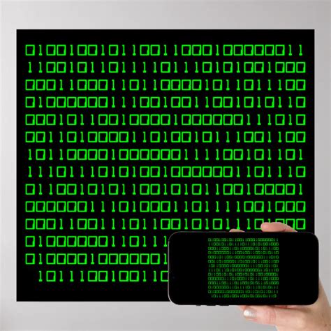 get out more binary code poster zazzle