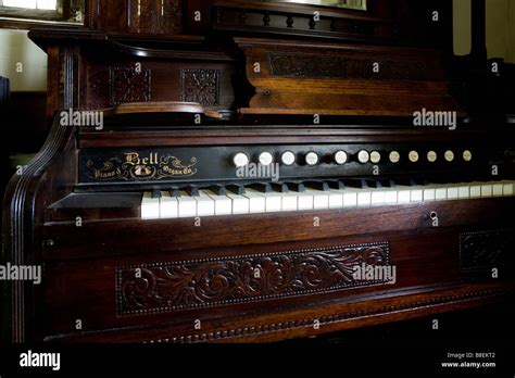 Antique Organ Keyboard Stock Photo Alamy