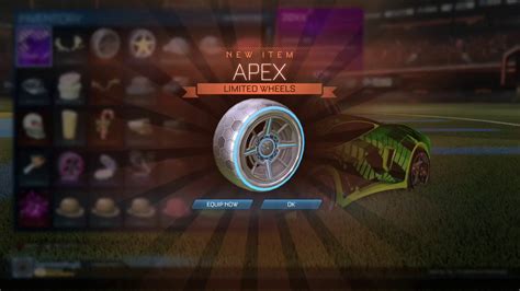 I Got The New Apex Wheels In Rocket League Youtube