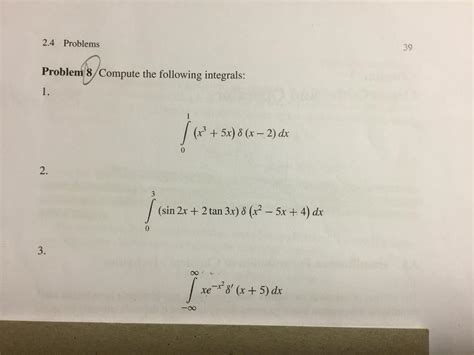 Solved Problems Problem Compute The Following Chegg