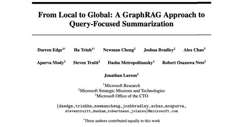 Microsoft Graphrag Paper Review