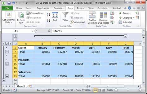 Group Data Together For Increased Readability In Excel TeachExcel Com