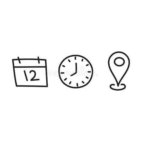 Hand Time Location Icon Stock Illustrations 1809 Hand Time Location Icon Stock Illustrations