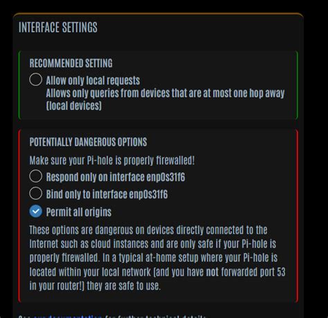 Dns Interface Settings Bug · Issue 5180 · Pi Holepi Hole · Github