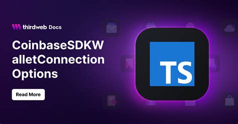 Coinbasesdkwalletconnectionoptions Typescript Sdk