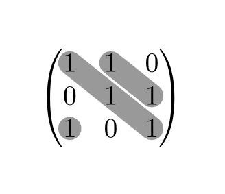 Matrices Coloring The Diagonal Of A Matrix TeX LaTeX Stack Exchange