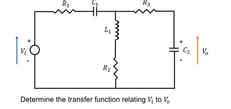 solved determine the transfer function relating vi to vo