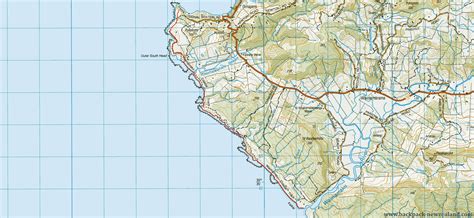 Arai Te Uru Map Topo Maps Of New Zealand Tracks Topographical Nz