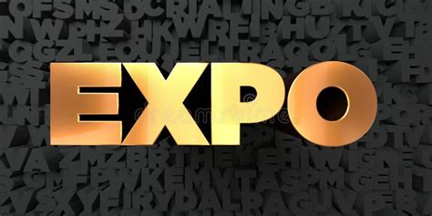 Expo Text Lettering Vector Inscription Stock Vector Illustration Of Isolated Party