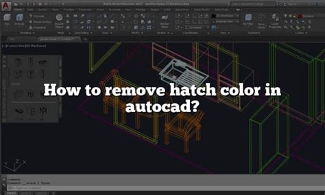 How To Remove Hatch Color In Autocad