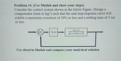 Problem Use Matlab And Show Your Steps Chegg