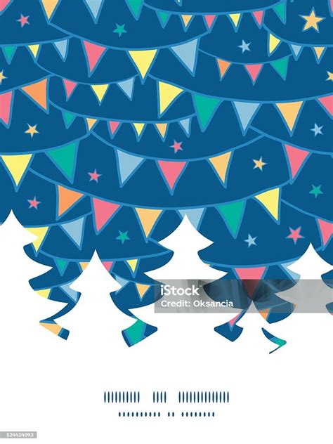 벡터 색상화 낙서 장식용 깃발 포석 크리스마스 트리 실루엣 패턴 프페임 0명에 대한 스톡 벡터 아트 및 기타 이미지 0명 Carnival 개성 개념 Istock