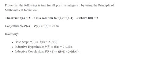 Solved Prove That The Following Is True For All Positive Chegg Com