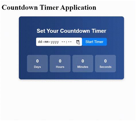 How To Create Countdown Timer In Reactjs