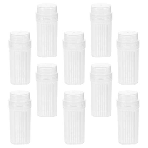 Hemoton 10pcs Terrarium Microscope Slides Staining Jars 5 Slide Staining Tank Lab Staining