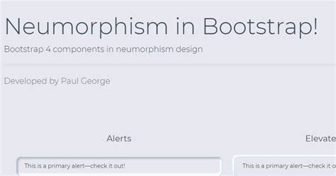 bootstrap neumorphism codesandbox