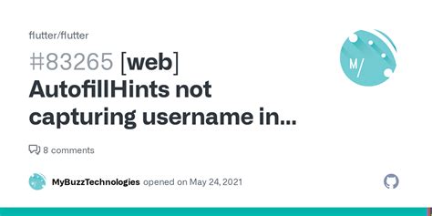 Web Autofillhints Not Capturing Username In Web Browsers · Issue