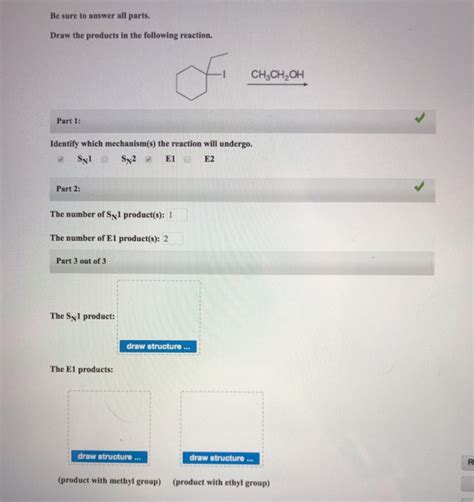 Solved Be sure to answer all parts. Draw the products in the | Chegg.com