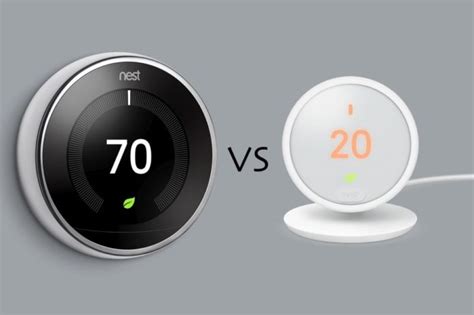 Nest Learning Thermostat Vs Nest Thermostat E Gearopen Com