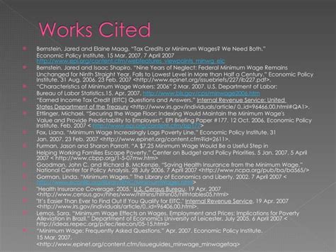 Minimum Wage Powerpoint Ppt