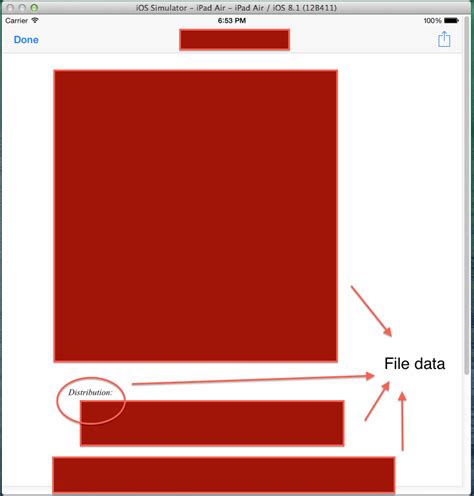 ios a weird behaviour is with qlpreviewer or ipad device that one