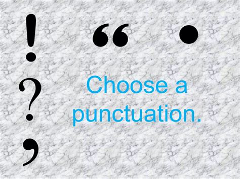 Punctuation Marks Ppt Ppt