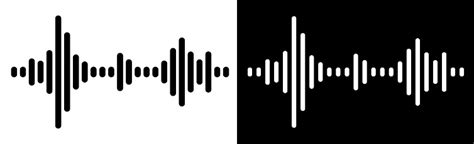 The Icon Of A Digital Sound Diagram Or Wave Or Music Stock Illustration