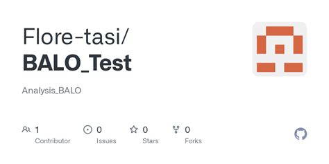 github flore tasi balo test analysis balo