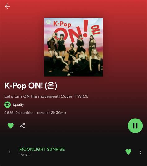 Twice Charts On Twitter Jypetwice Are Now The Cover Of Spotifys