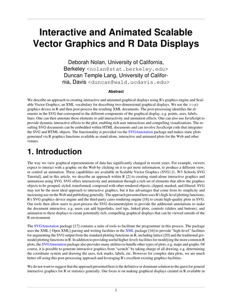 pdf interactive and animated scalable vector graphics and r data displays