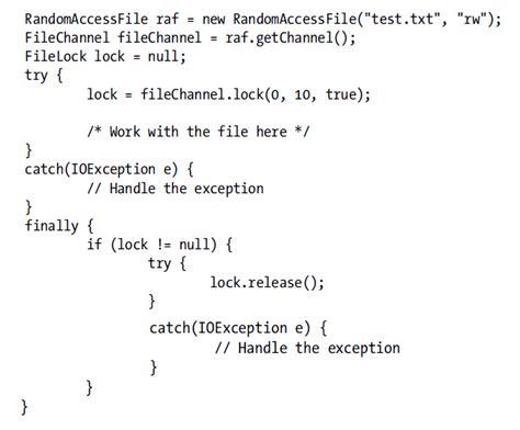Java Latte File Locking In Java