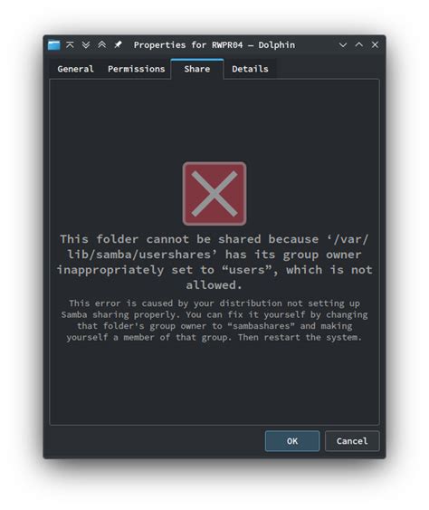 Varlibsambausershares Has Its Group Owner Inappropriately Set To Users Which Is Not