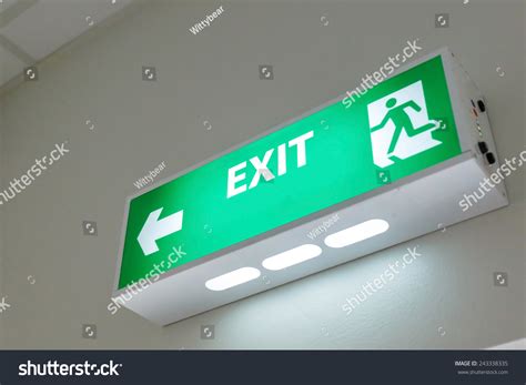 Fire Exit Light Sign Stock Photo Shutterstock
