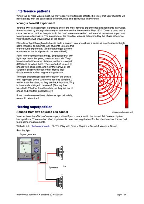 Interference Patterns CK Babes 2016 1103 Interference Patterns When Two Or More Waves Meet