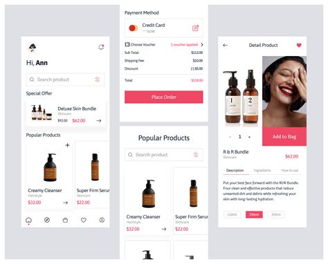 Ecommerce Beauty App Design Behance