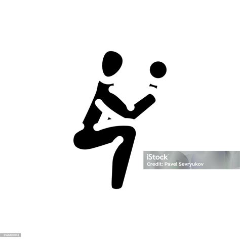 구부러진 행 휘트니스 운동 팔 글리프 아이콘 벡터 일러스트 레이 션 굽은에 대한 스톡 벡터 아트 및 기타 이미지 굽은 다리 신체 부분 덤벨 Istock