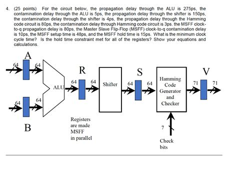 Solved 4 25 Points For The Circuit Below The Propagation