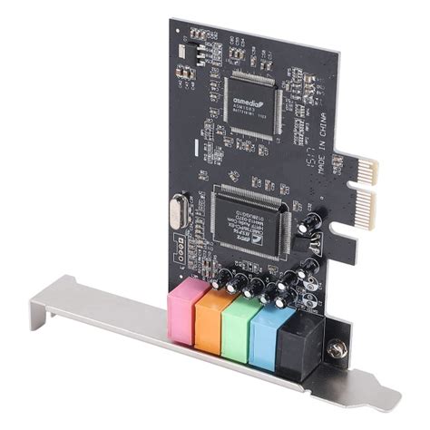 Звуковая карта PCIe 5.1, карта объемного звучания PCI Express 3D Stereo ...