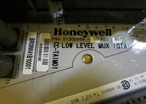 Honeywell Cc Taim01 Low Level Mux Module 51305959 175 Rv B1 Rosemount Plc Taimo1