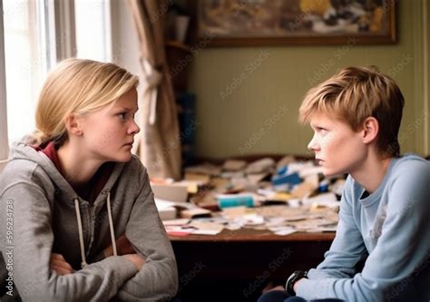 Teenage Friends Are Offended By Each Other Misunderstanding Conflict