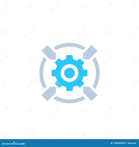 Integration System Icon Vector Sign Stock Vector Illustration Of