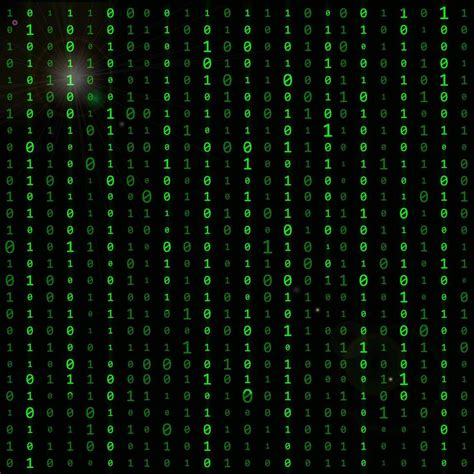 Background With Numbers On The Screen Binary Code Zero One Matrix Binary Code Banner Logo
